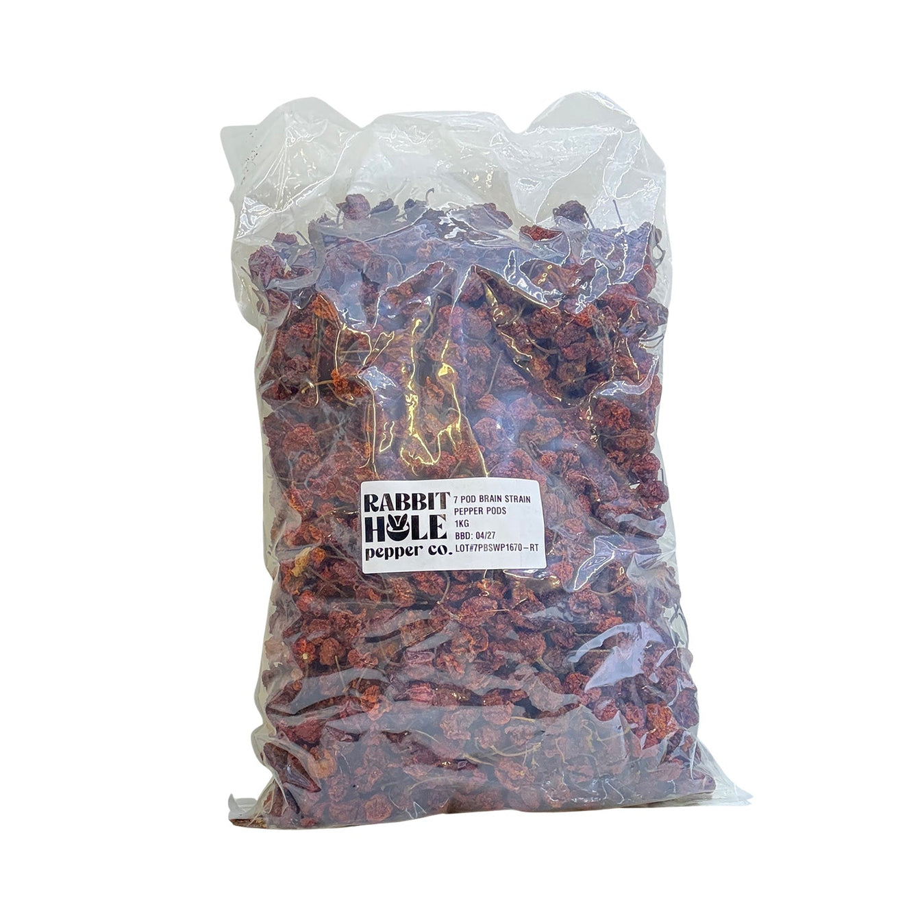 Bulk 7-Pot Brain Strain Dried Pepper Pods – Lucifer's House of Heat